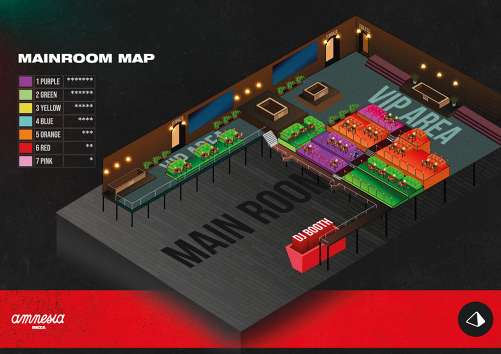 Amnesia Ibiza table price