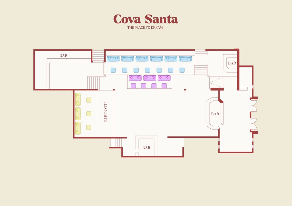 Cova Santa Ibiza Table Map